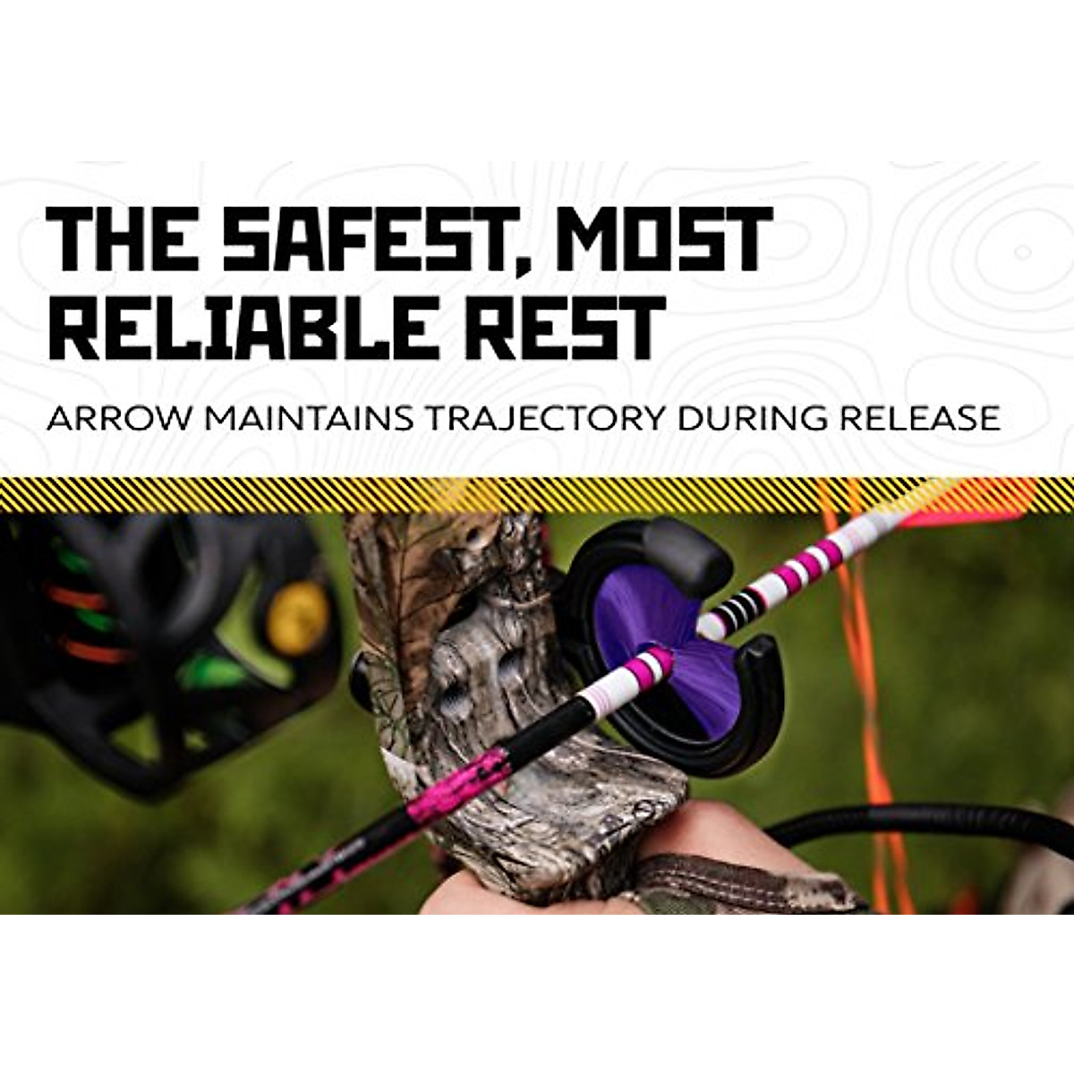 Trophy Ridge Kill Shot Whisker Biscuit Archery Arrow Rest, Ambidextrous, Purple, Medium