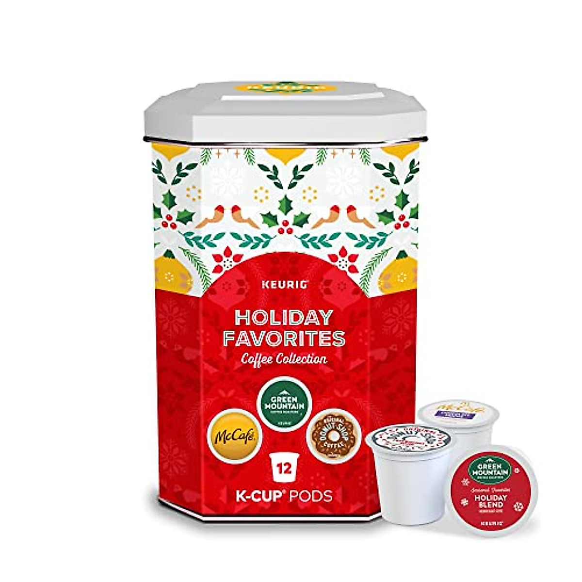 Keurig Holiday Favorites Coffee Collection, Single Serve K-Cup Pods, 12 Count (Pack of 1)