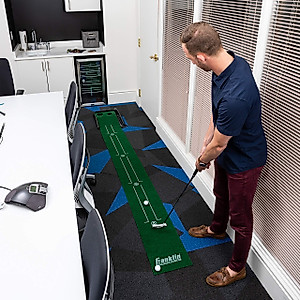 Franklin Sports Indoor Golf Putting Green – Portable Authentic 9 Foot Mat with Auto Ball Return – Golf Training Aid & Putting Practice Game – Real Course Feel (92049X)