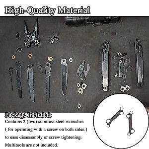 HQPARRTS New Wrench Multitool Spanner Compatible With L-eatherman Multitool for L-eatherman Disassembly Maintenance Clean Upgrade New Version2.1(Version2.1)