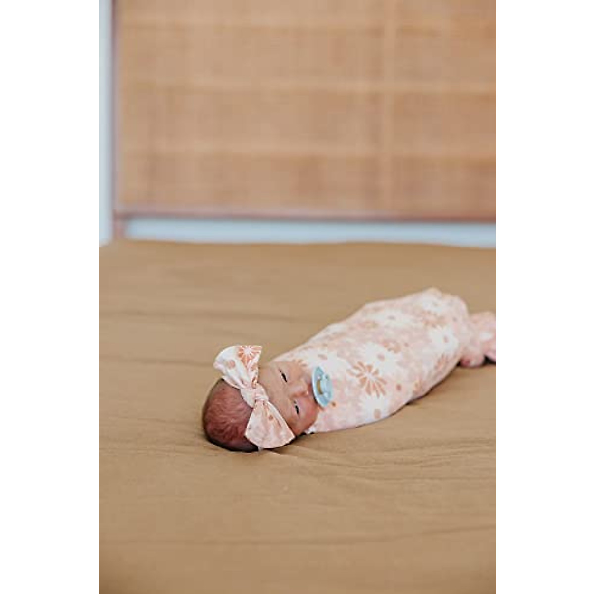 Copper Pearl Baby Stretchy Soft Knit Headband Bow Penny