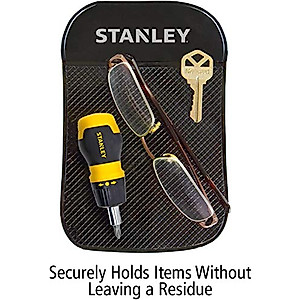 STANLEY S4005 3.5" x 5.75" Extra-Strong Anti-Slip Grip Dashboard Gel Pad for Cell Phone, Tablet, GPS, Keys or Sunglasses, Pack of 4