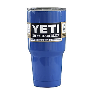 Yeti Rambler, Stainless Steel, Powder-Coated, Custom Colors, Royal Blue, 30 oz.
