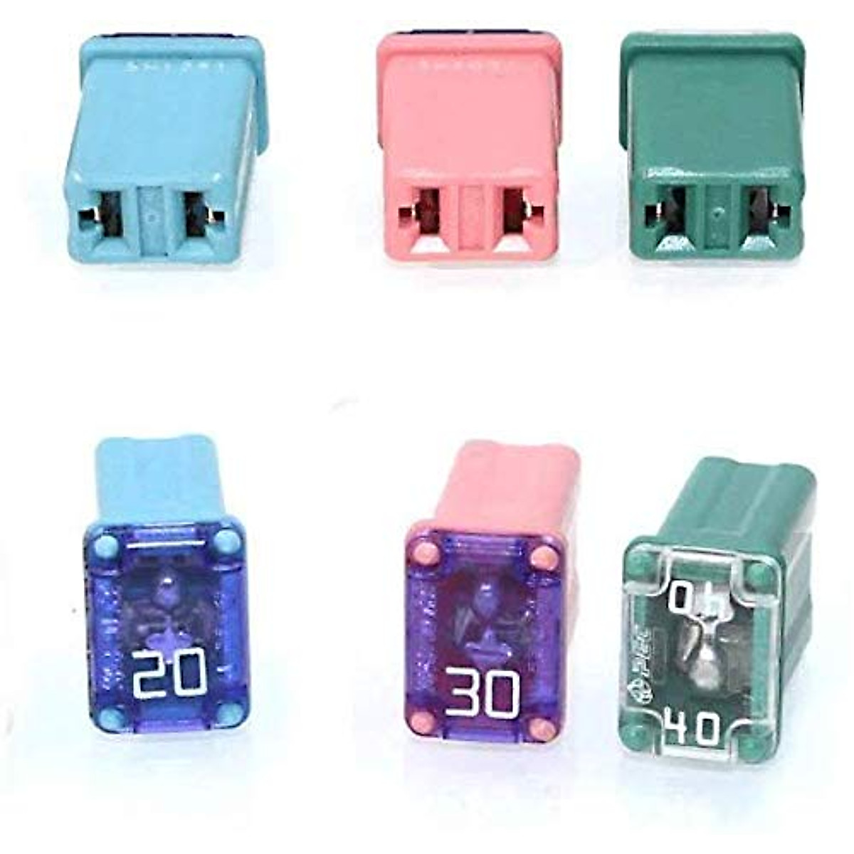 20 pc Automotive MCASE Mini Box Shaped Cartridge Fuse Kit for Cars, Trucks, and SUVs