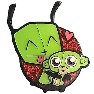 Gir hugging his plushy - Invader Zim Collectible Enamel Pin