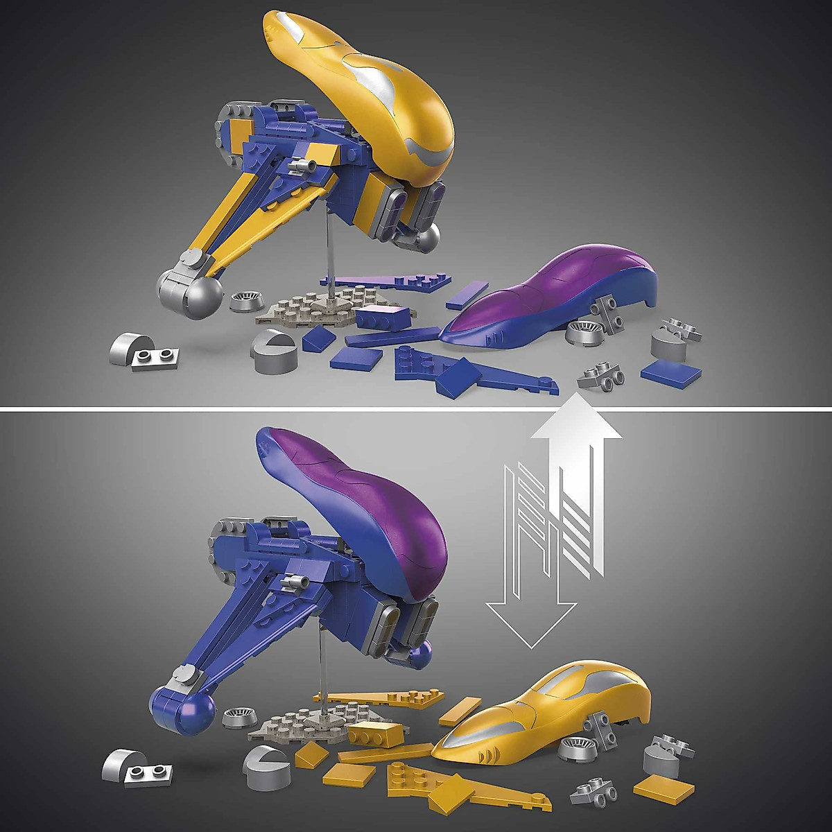 MEGA Mattel Halo Arbiter's Quest Banshee Vehicle Halo Infinite Construction Set,Building Toys for Boys