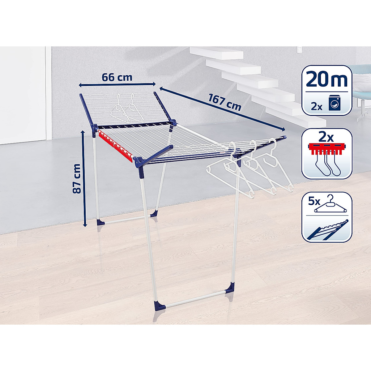 Leifheit 81520 Pegasus 200 Laundry Dryer