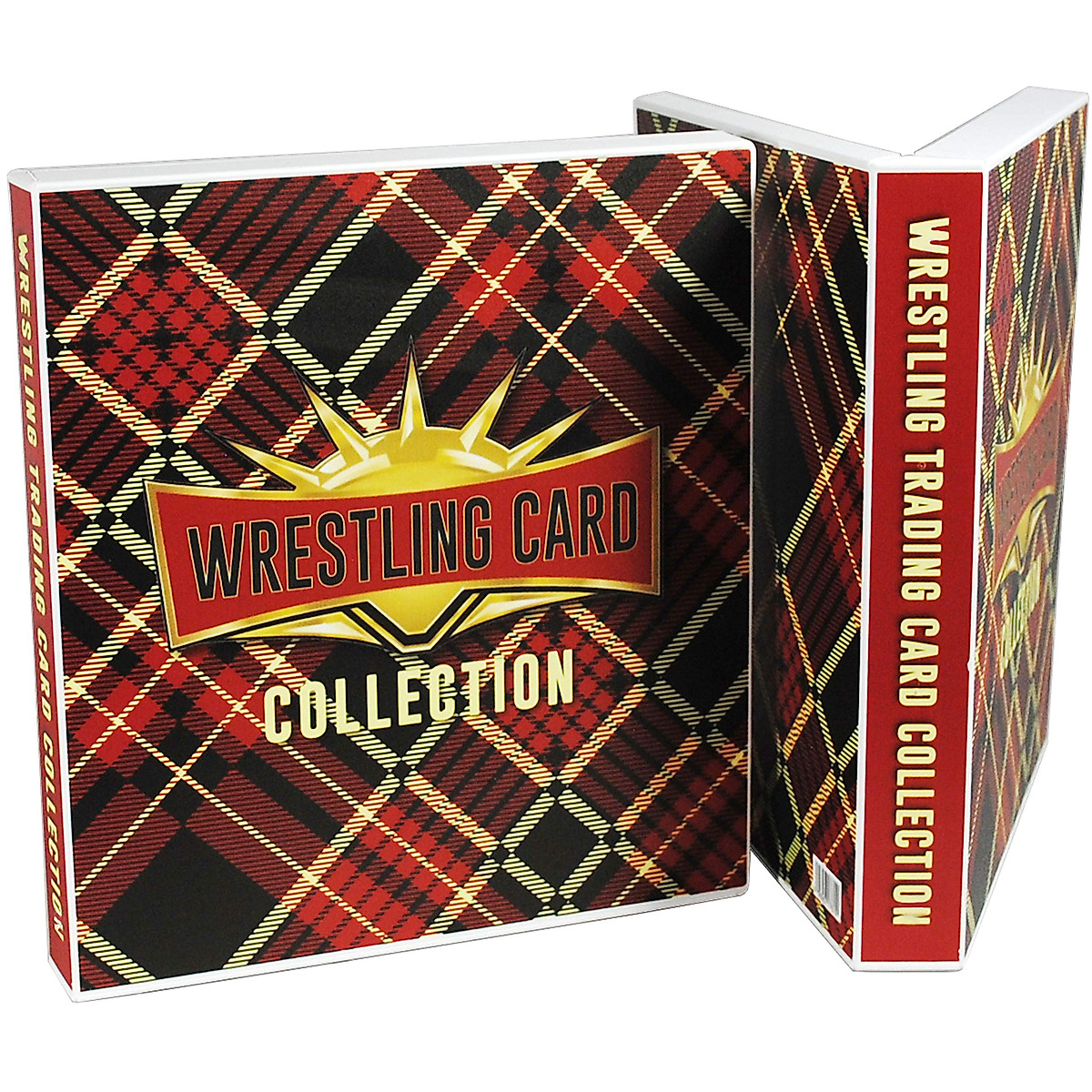 UniKeep WWE WrestleMania Themed Collectible Card Storage Binder - Comes With 20 Card Pages (Tartan)