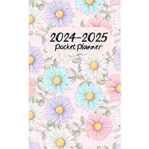 2024-2025 pocket planner: 2 Year Monthly Pocket Calendar (Junuary 2024 to December 2025) With Federal Holidays and Motivational Quotes