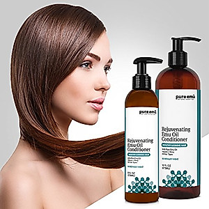 Pure Emu Deep Cleansing Emu Oil Shampoo: Infused With Pure, Fully Refined Emu Oil | Alcohol Free, Paraben-Free, SLS-Free | Convenient Pump Dispenser (Refreshing Rosemary Mint), 16 fl oz