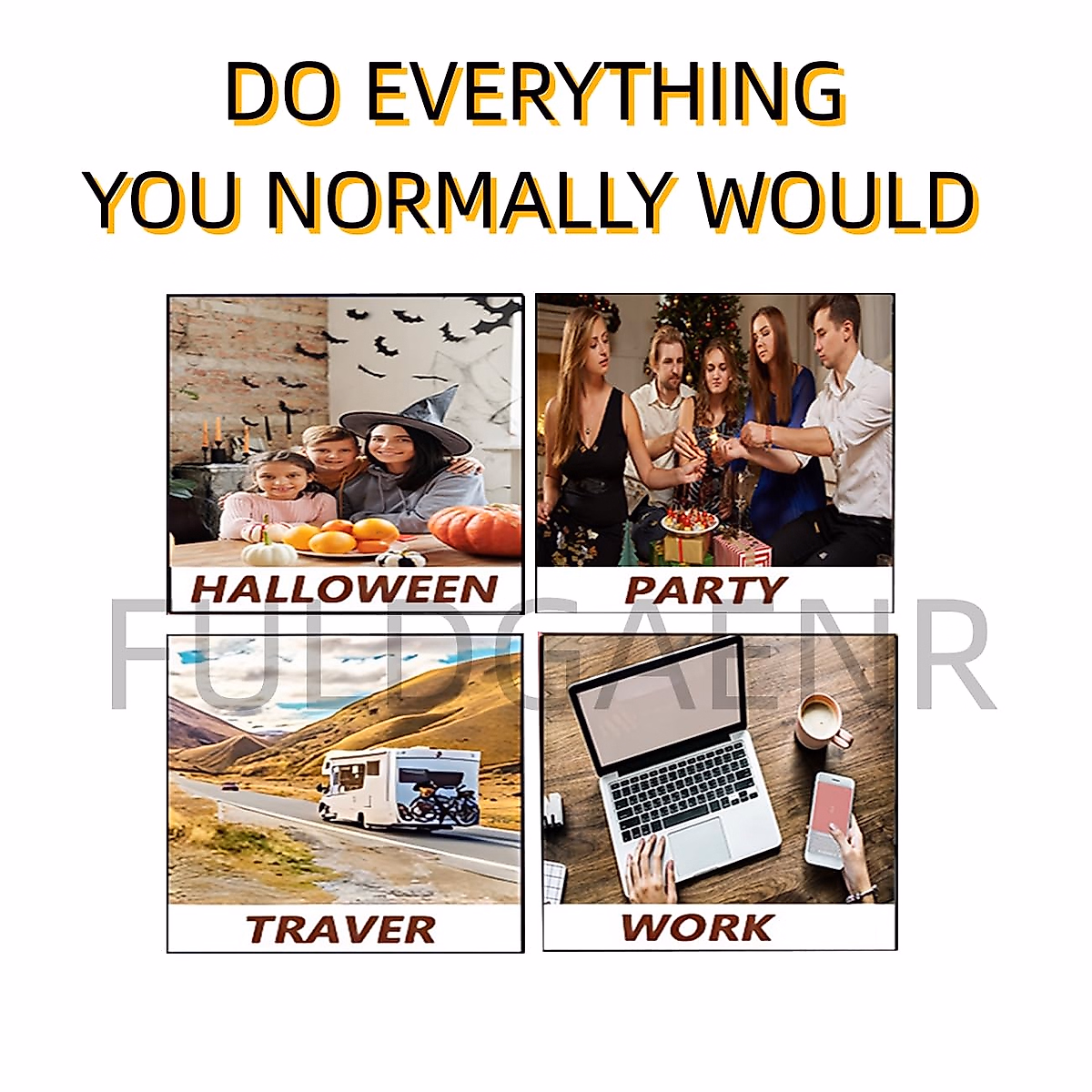 fuldgaenr Black Halloween Press on Nails Short Square Fake Nails with Spiders Web Pattern False Nails Design Acrylic Glue Nails Stick on Nails for Women 24Pcs