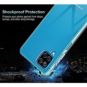 Samsung A12 Case, Galaxy A12 Case, ykooe Clear Case for Samsung Galaxy A12 6.5" Soft Slim TPU Phone Protective Cover