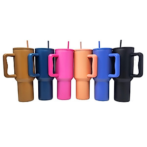 FTB Creative, Wander 40oz Tumbler, Double Wall Stainless Steel, with Lid and Straw (Melon)