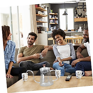 GRADENEVE Coffee Hand Pot Hand Drip Coffee Kettle Long Spout Coffee Kettle Clear Coffee Kettle Espresso Coffee Maker Goose Neck Teapot Gooseneck Kettle Stovetop Thermal Carafe Glass