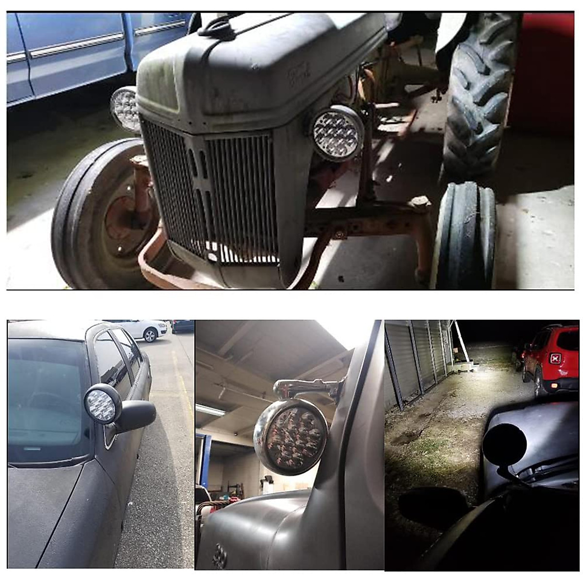 AGP.1978 2PCS 5.75" 5-3/4" Par46 H5001 Led Headlight for Unity Spotlight, Round Led Pods for Truck Offroad Replacement Sealed Beam Projector 36W Led Work Light