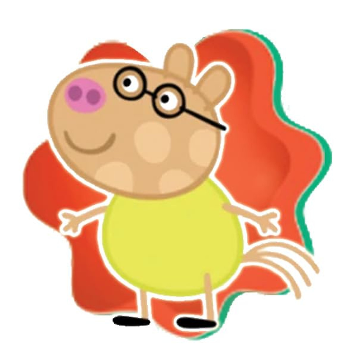 Little Miss Pink Pig Temporary Tattoos - 45pk - Kids Party Favors - Pinata Stuffers