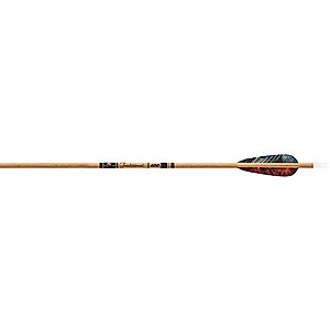 Gold Tip Traditional Arrows with 4-Inch Feathers (Pack of 6), Brown, 400