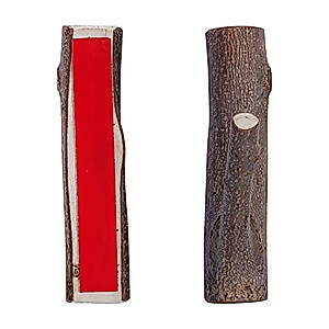 4 Pcs Vintage Wood Hooks, Self Adhesive Wall Hooks Natural Wall Mount Decorative for Home Bathroom Office, Coat Hooks, Key Bag Holders, 2cm-3cm