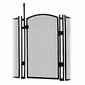 Sentry Safety Pool Fence Visiguard 5' Tall Self-Closing/Self-Latching Pool Fence Child Safety Gate Comes with Hinges, Lock & Latch in Box (Black, 5ft)