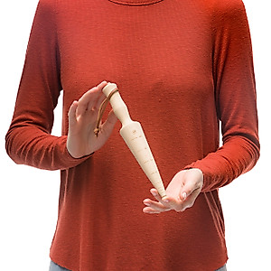 REDECKER Untreated Beechwood Garden Dibber, Seedling and Bulb Planting Tool - Gardening Wooden Dibber - Garden Dibber Mini - Gardening Seed Dibber - Wooden Dibber Garden Tool - Garden Dibbler