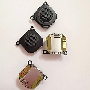 IJJ Replacement Parts Analog 3D Button Thumbstick Stick Joystick Rocker with Cap for PSP 1000 1001 -Black 2PCS，PSP 2-Axis Analog Thumb Joystick