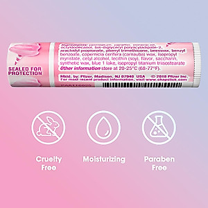 ChapStick Lip Balm, Cotton Candy – Fun & Yummy Moisturizing Lip Care for Dry, Cracked Lips, 0.15 Oz Ea
