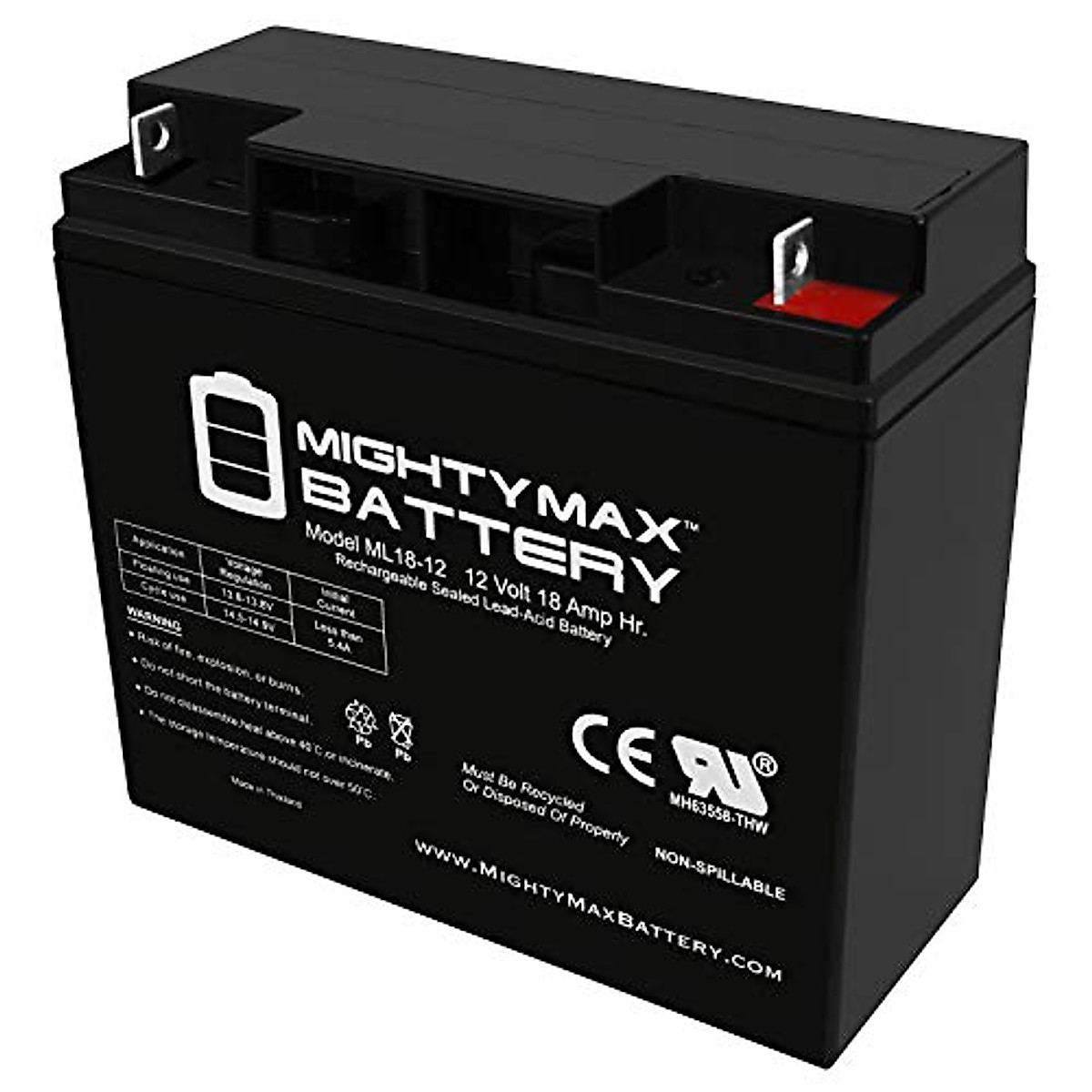 Mighty Max Battery 12V 18AH SLA Battery for Generac 7500 EXL Portable Generator