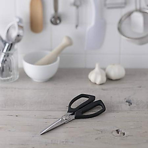 Kai SELECT 100 Stainless Steel Kitchen Scissors Sharp and Blades Separate For Thorough Cleaning Comfortable Symmetric Handles For Both Right And Left Handed People