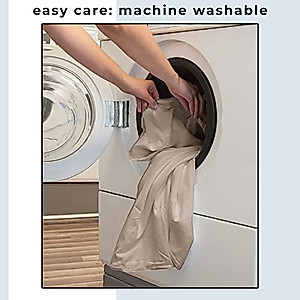 Great Bay Home Satin Pillowcase for Hair and Skin Jumbo/Queen - Caramel Silk Pillowcase 2 Pack 20x36 inches - Satin Pillow Cases Set of 2 with Envelope Closure