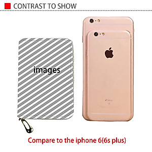 CLOHOMIN Southwestern Style Business Card Holders Native American RFID Blocking Leather Zipper Credit Card Case Indian Mandala Boho Navajo Red Tribal ID Card Holder for Shopping