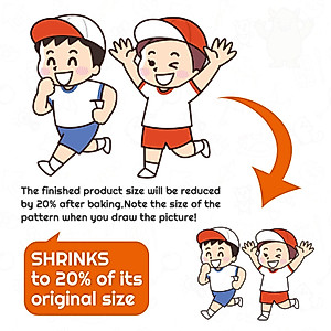 shynek Shrinky Plastic Sheets Keychain Kit, 125Pcs Shrinky Art Kit Including 20 Pcs Shrinky Paper Sheets, Hole Punch, Pencils, Keychains, Tweezers, Scissors for Crafts and Keychains