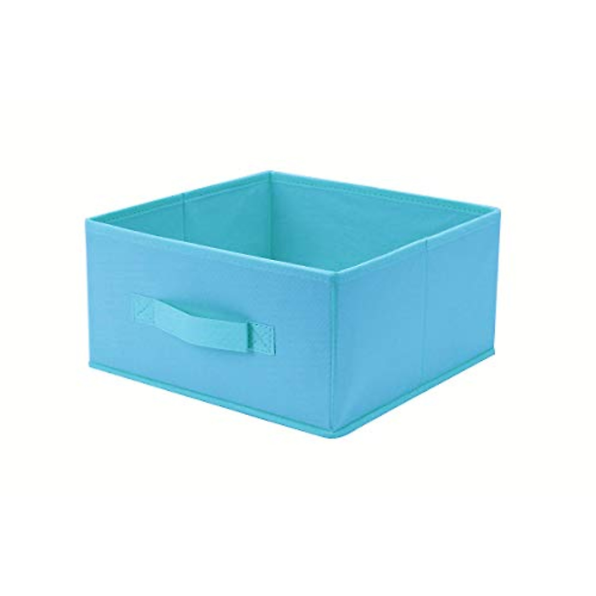 6 PCs New Home Storage Bins Organizer Fabric Boxes Shelf Basket Drawer Container (Light Blue)