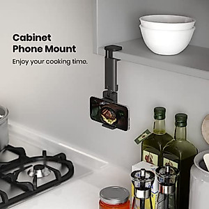 Klearlook Travel Essentials Airplane Phone Holder, Universal Phone Stand for Desk with 360 Degree Rotation, Travel Must Haves Phone Mount for Tray Table, Handsfree Travel Accessories for Flying