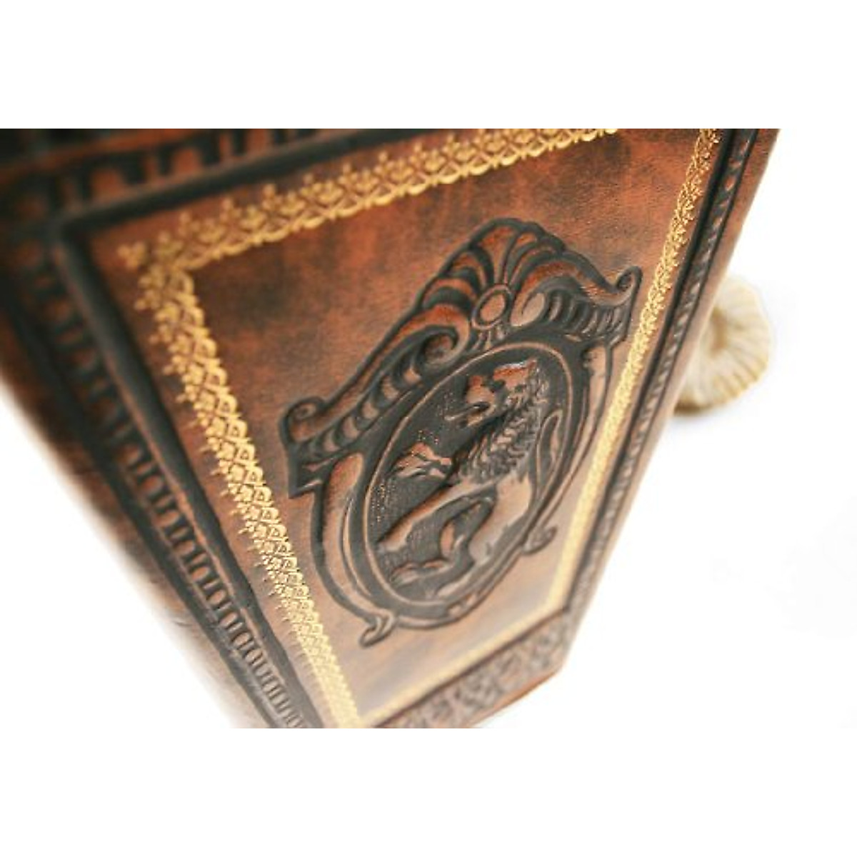 LEATHERKIND Storia Waste Paper Basket, Handmade