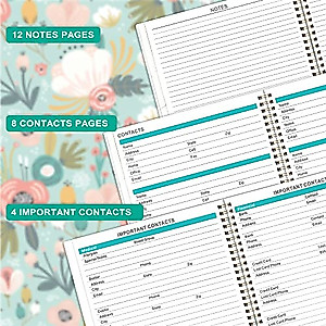 2023-2024 Monthly Planner/Calendar - Monthly Planner 2023-2024 from JUL. 2023 - DEC. 2024, 9" x 11", 2023-2024 Planner with Tabs & Pocket, Contacts and Passwords, Twin-Wire Binding, Perfect Organizer