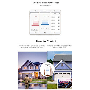 MHCOZY WiFi Wireless Smart Switch Relay Module for Smart Home 5V 5V/12V，Ba Applied to Access Control, Turn on PC, Garage Door (Smart Life app WiFi Garage Door Opener)
