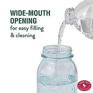 Perky-Pet 1 Mason Jar Wild Bird Waterer 783, Blue