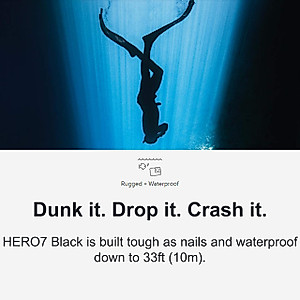 GoPro HERO7 Black - E-Commerce Packaging - Waterproof Digital Action Camera with Touch Screen 4K HD Video 12MP Photos Live Streaming Stabilization