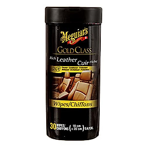 25 Pack Gold Class Leather Wipes