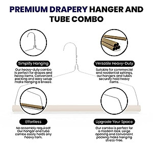 Norton Supply Heavy Duty Wire Clothes Hangers – Galvanized Steel Hangers 10.5" Gauge for Men, Women, Suits, Coats, Pants, Shirts, Dresses, Skirts and Drapes - Hanging Hooks for Closet, Cabinet