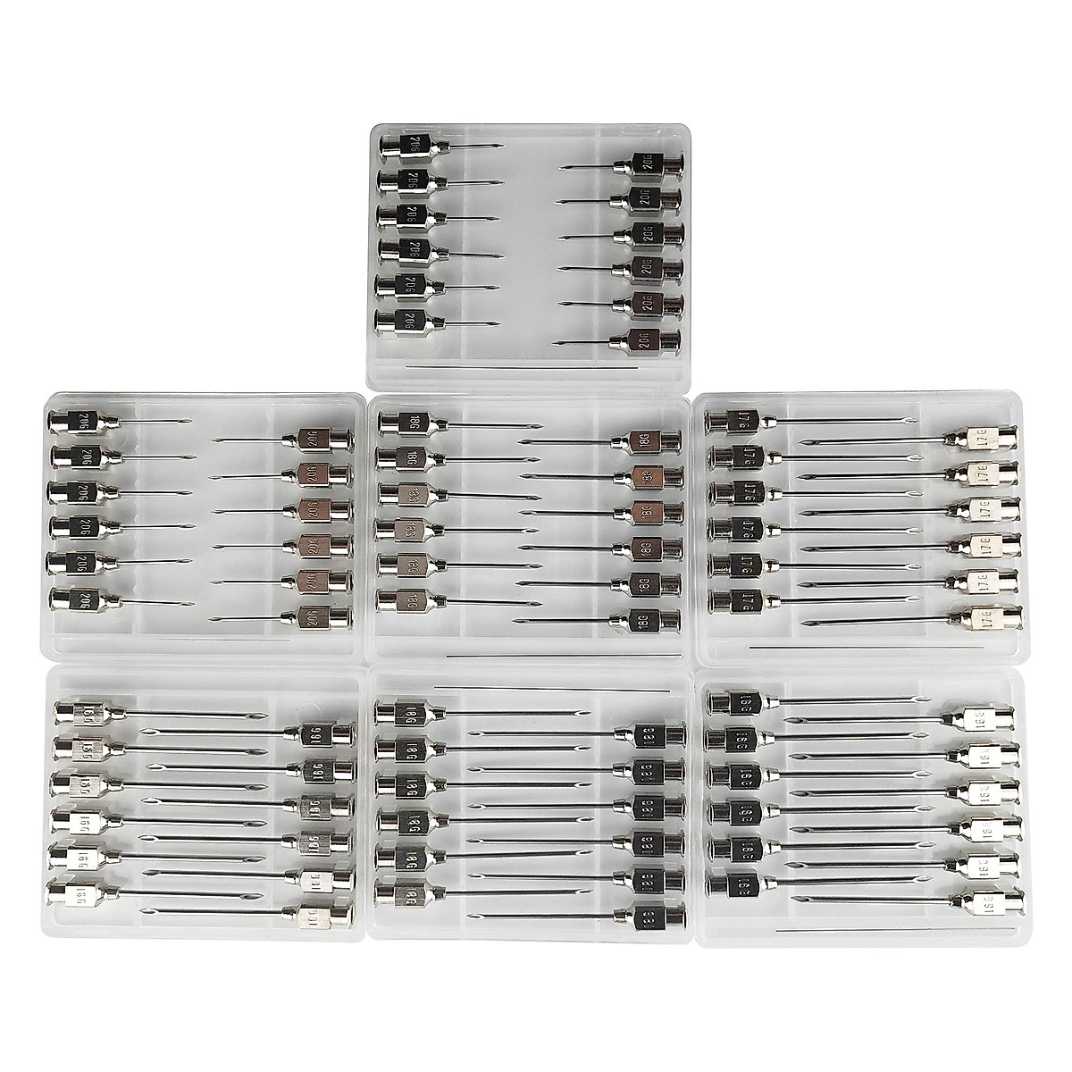 24PACK 16G 16-40mm Dispensing Needle with Luer Lock/Veterinary Stainless Steel Injection Needle,pet Poultry Needle，Bovine Pig Injection Needle