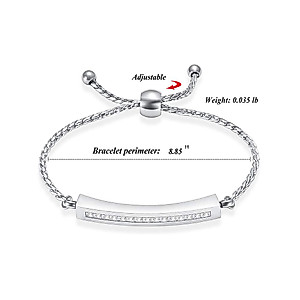 Shiny Crystal Cremation Bracelet for Ashes for Women Cube Urn Bangle Locket Ash Holder Memorial Jewelry Bracelet Keepsake Gift (Silver)