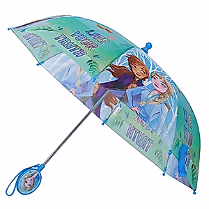 Disney Kids Umbrella, Frozen/Princess/Minnie Mouse Toddler and Little Girl Rain Wear for Ages 3-6 Umbrella, Frozen, 7-Mar US