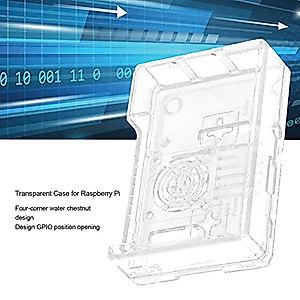 Transparent Case for Raspberry Pi ABS Cover Protective Clear Enclosure Case for Raspberry Pi 3 Plexiglas Klar Transparent durchsichtig, belüftet