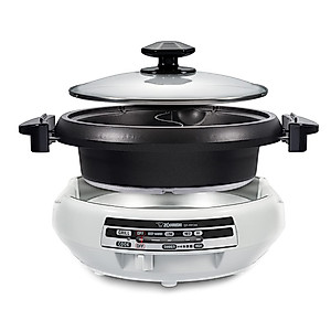 Zojirushi EP-PFC20HA Electric Skillet and Zojirushi NS-LGC05XB Micom Rice Cooker & Warmer Bundle