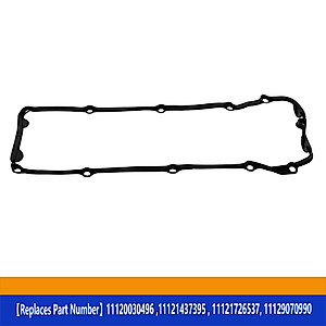 Engine Dancer M54 Valve Cover Gasket Set 11120030496 11121437395 Compatible with E46 E39 E83 E53 E85 325Ci 325i 330i 525i 530i X3 X5 Z4 2.5L 3.0L
