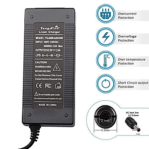 42V Electric Scooter Charger 36V PowerFast ReplacementLithium Battery Input Voltage AC 110V-240V cargador de patineta electrica Charger for Escooter Ebike