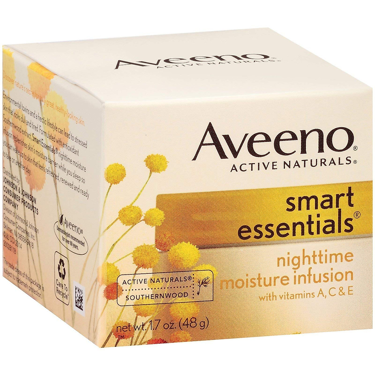 Aveeno Smart Essentials Nighttime Moisture Infusion Facial Moisturizer, 1.7 Ounce