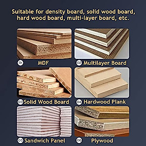 HOZLY 1/8 Inch Straight Router Bits Set (CED 1.0mm 1.5mm 2.0mm 2.5mm 3.175mm )Milling Cutter 2 Flutes Double Edged CNC Cutting Tungsten Steel for Wood MDF Acrylic Milling