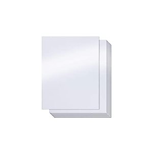 White Shimmer Paper - 100-Pack Metallic Cardstock Paper, 92 lb Cover, Double Sided, Printer Friendly - Perfect for Weddings, Birthdays, Craft Use, Letter Size Sheets, 8.5 x 11 Inches